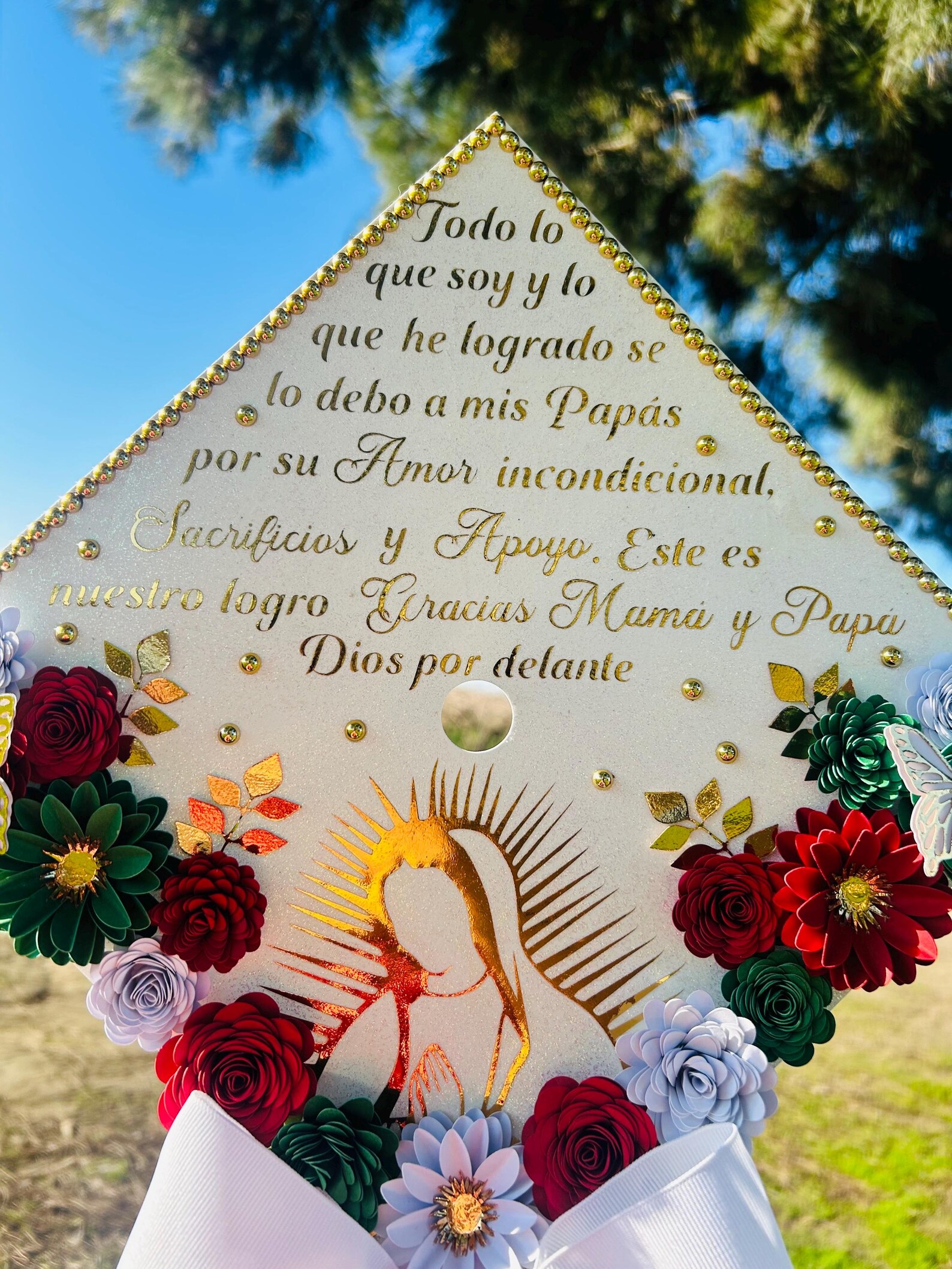 Graduation Cap Topper Virgin Mary Graduation Cap Topper Religious ...