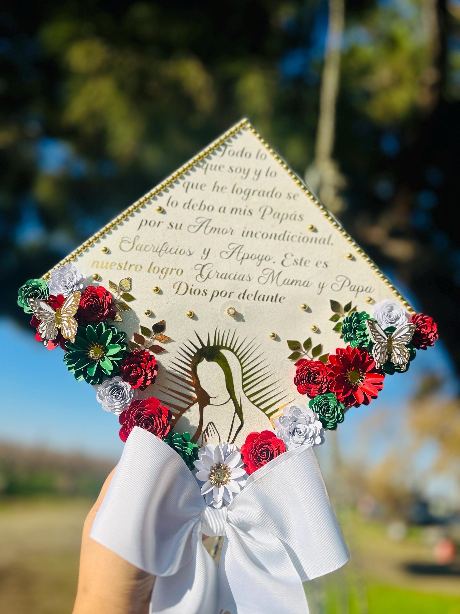 Graduation Cap Topper Virgin Mary Graduation Cap Topper Religious ...
