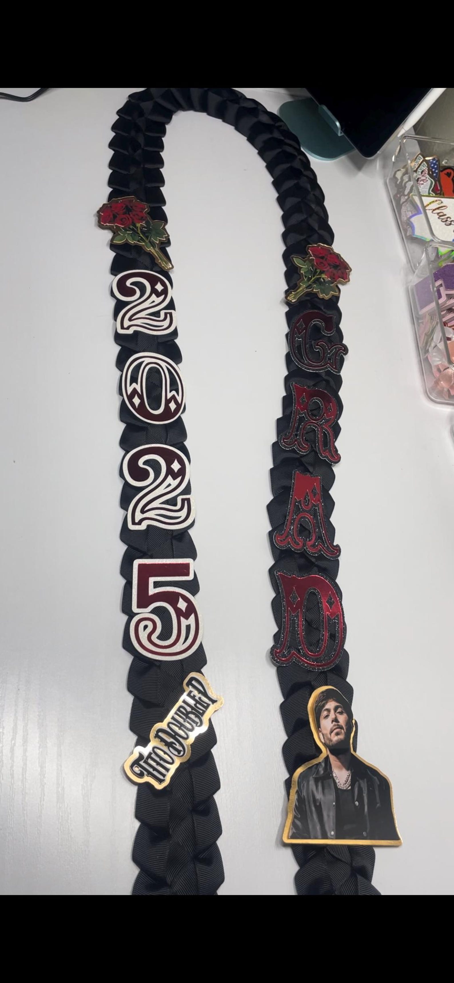 Boy Graduation Leis, Two Color Graduation Leis, Personalized Graduation ...