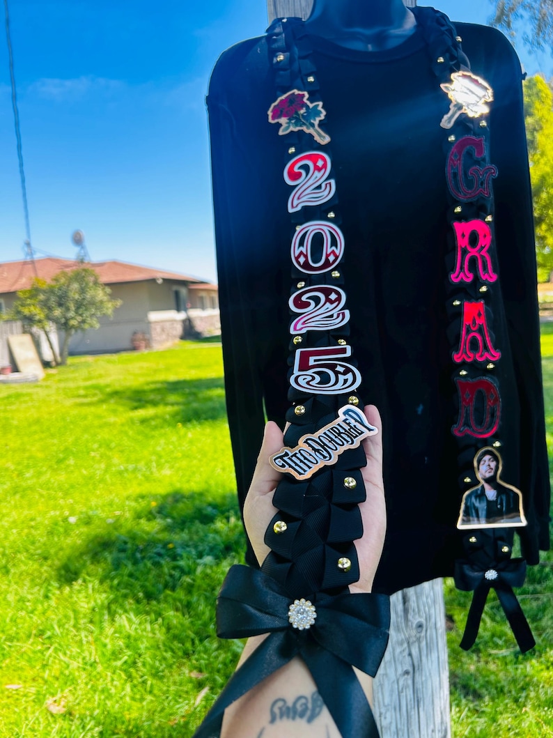 Boy Graduation Leis, Two Color Graduation Leis, Personalized Graduation ...