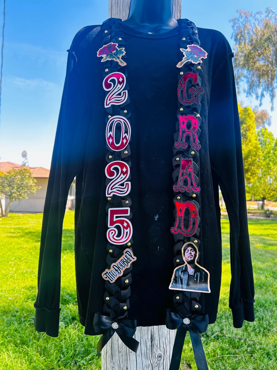 Boy Graduation Leis, Two Color Graduation Leis, Personalized Graduation ...