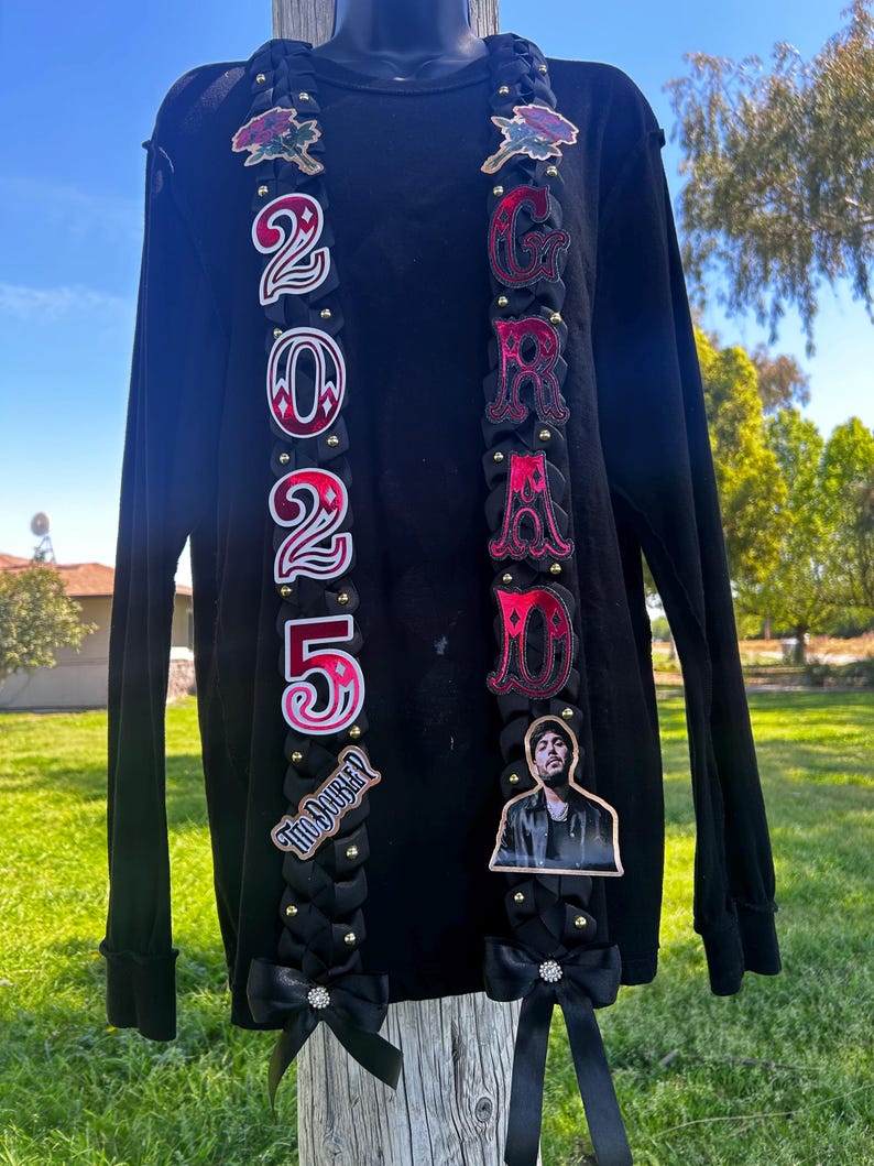 Boy Graduation Leis, Two Color Graduation Leis, Personalized Graduation ...