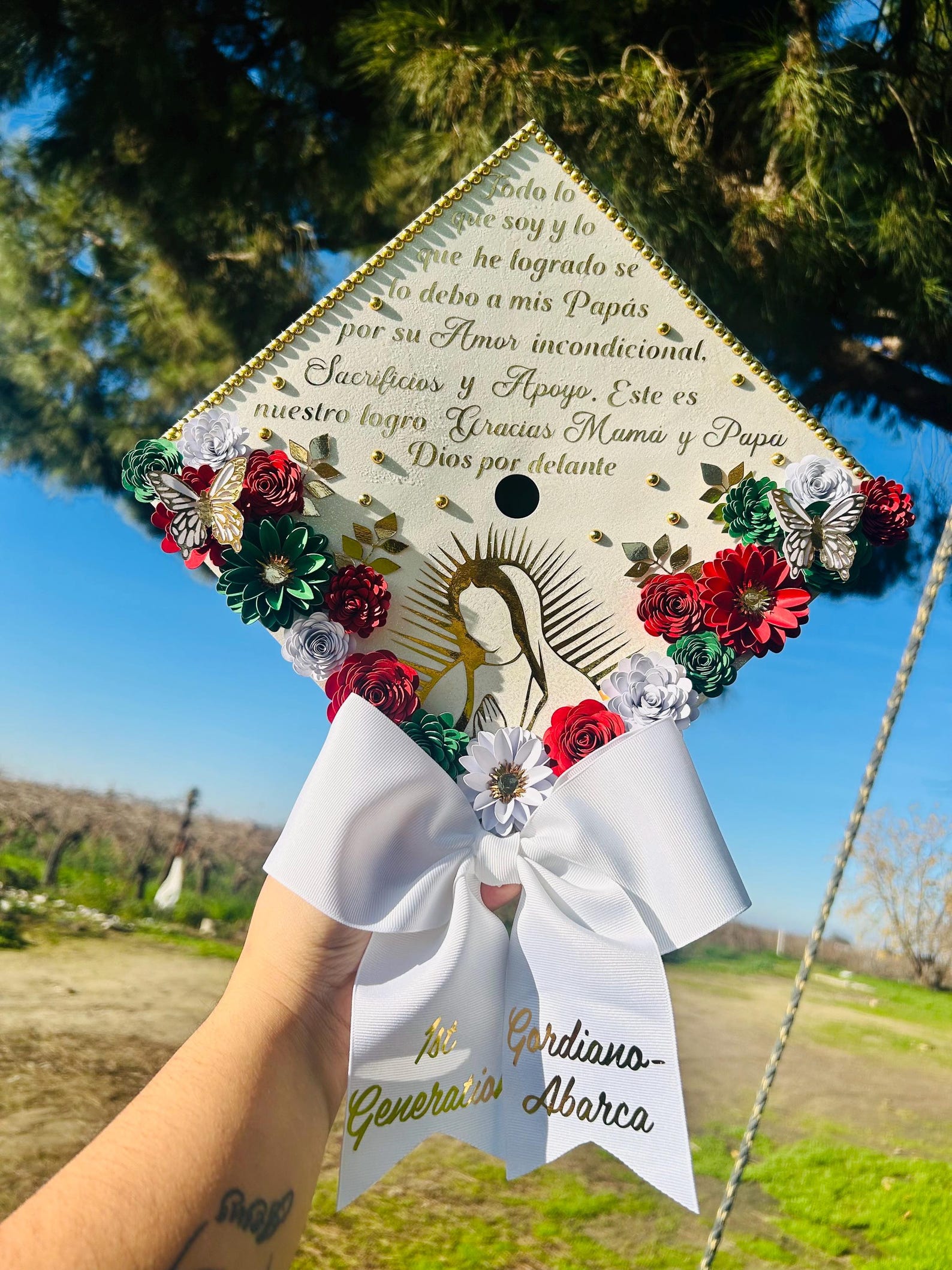 Graduation Cap Topper Virgin Mary Graduation Cap Topper Religious ...