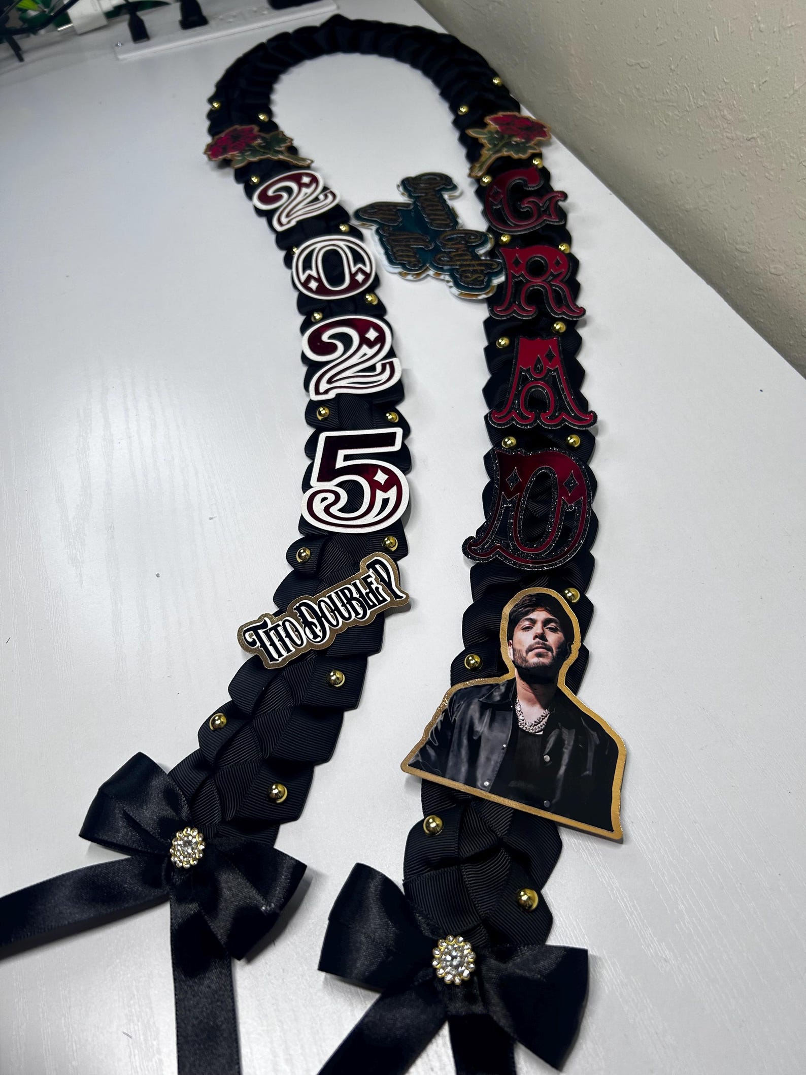 Boy Graduation Leis, Two Color Graduation Leis, Personalized Graduation ...