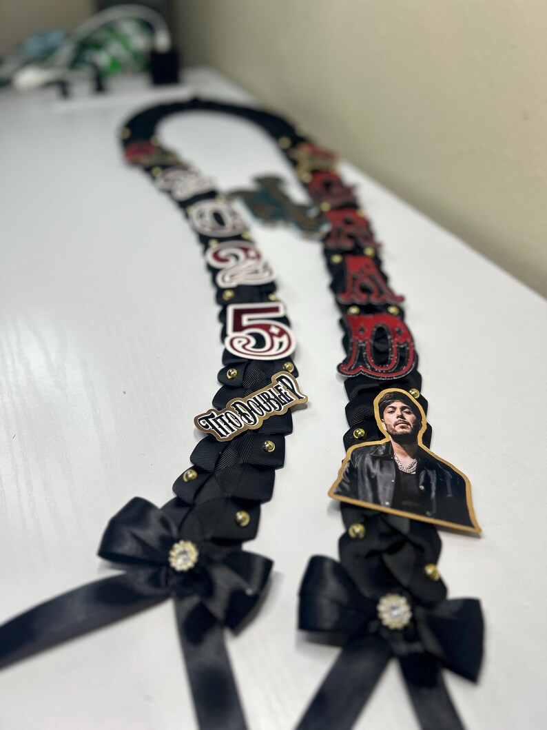 Boy Graduation Leis, Two Color Graduation Leis, Personalized Graduation ...