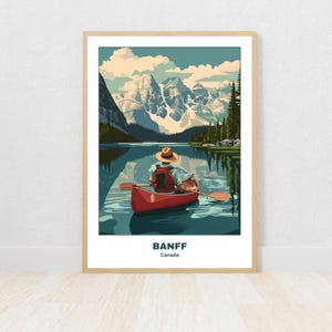 Banff National Park Printable Poster, Travel Poster, Digital Print, Wall Art, Unique Gift, Home ...