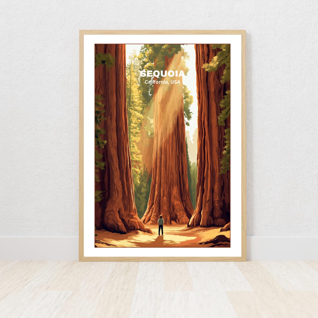 Sequoia National Park Printable Poster, Travel Poster, Digital Print ...