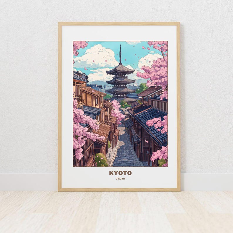 Kyoto Printable Poster, Travel Poster, Digital Print, Wall Art, Unique ...