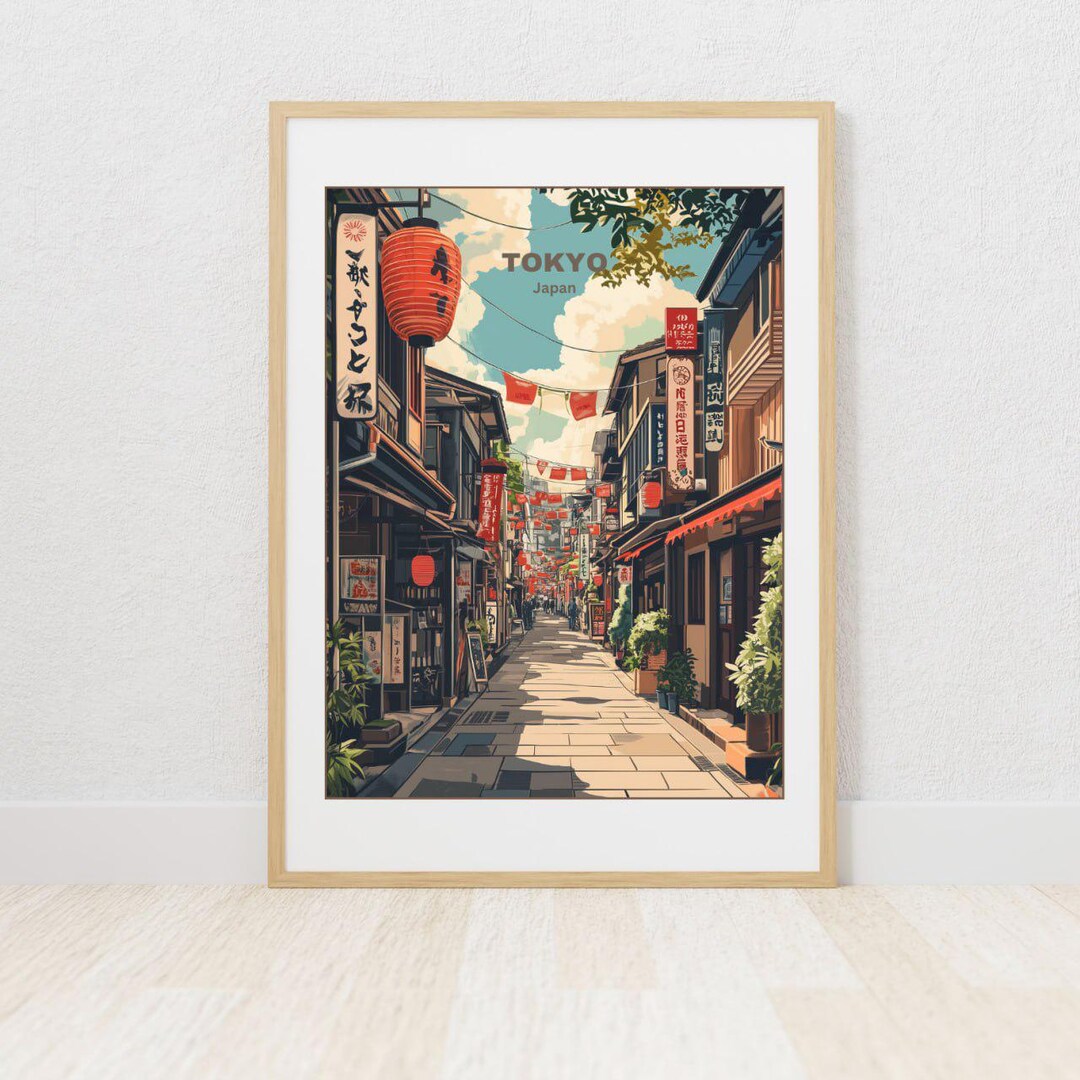 Tokyo Printable Poster, Travel Poster, Digital Print, Wall Art, Unique ...