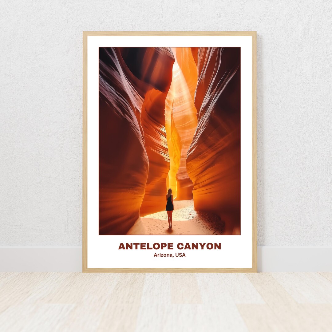 Antelope Canyon National Park Printable Poster, Travel Poster, Digital ...