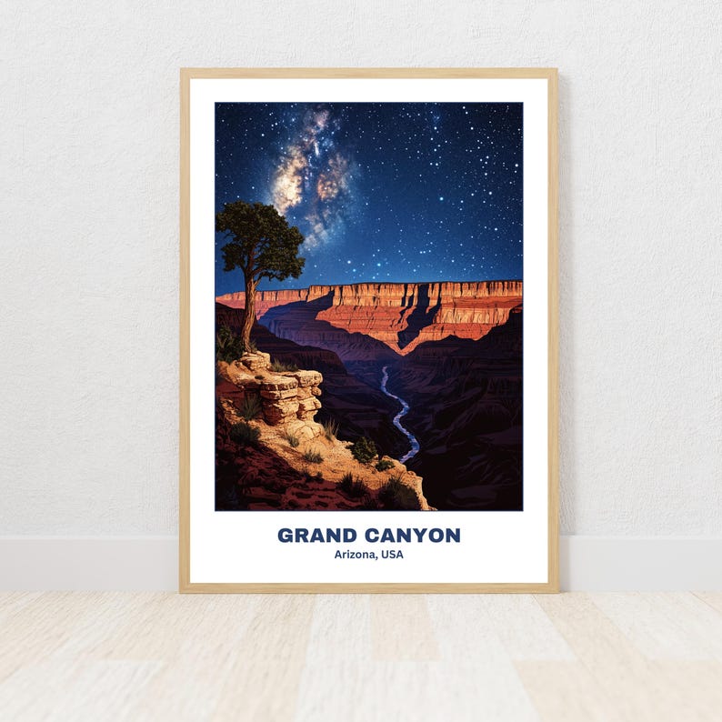 Grand Canyon National Park Printable Poster, Travel Poster, Digital ...