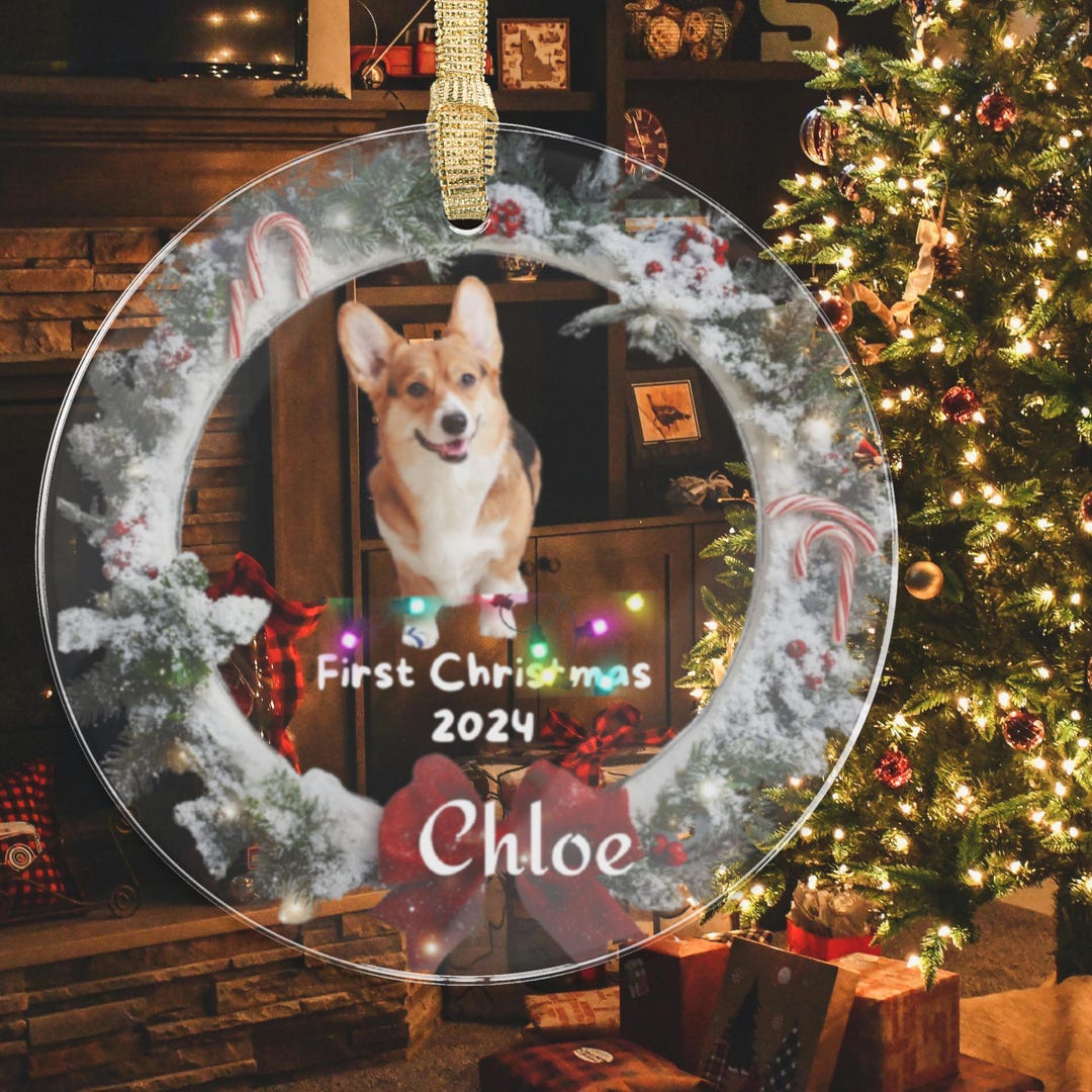 Dogs First Christmas, Puppy First Christmas Ornament Perfect Gift Dog ...