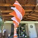 Creamsicle Orange and White Wind Spinner Handmade Porch Decor Twirly ...