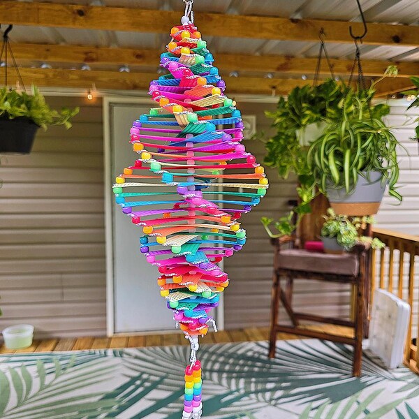 Rainbow Wind Chime - Etsy