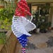 USA Red, White & Blue American Pride Wind Spinner Handmade Porch Decor ...