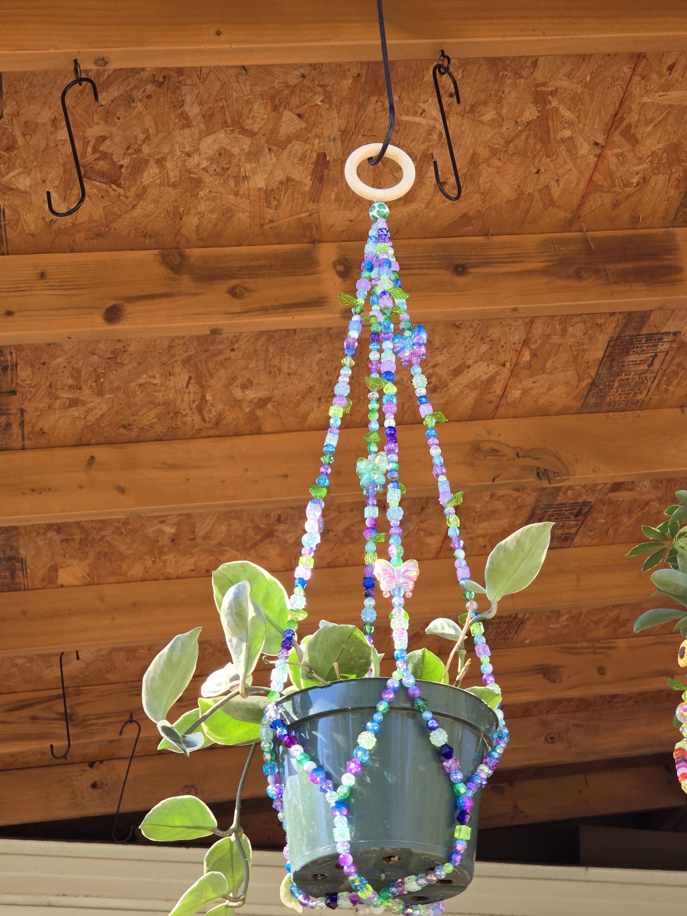 Handmade Beaded Plant Hangers - Propagation Hanger - Plant Decor- You ...