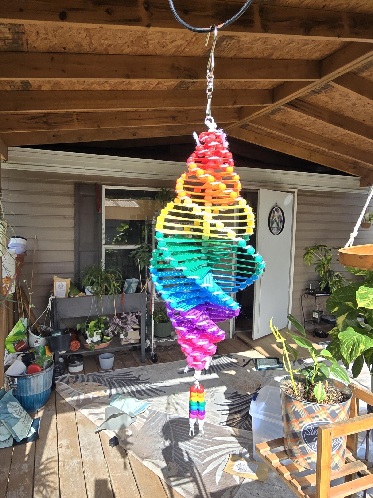 Layered Bright Rainbow Wind Spinner - Etsy