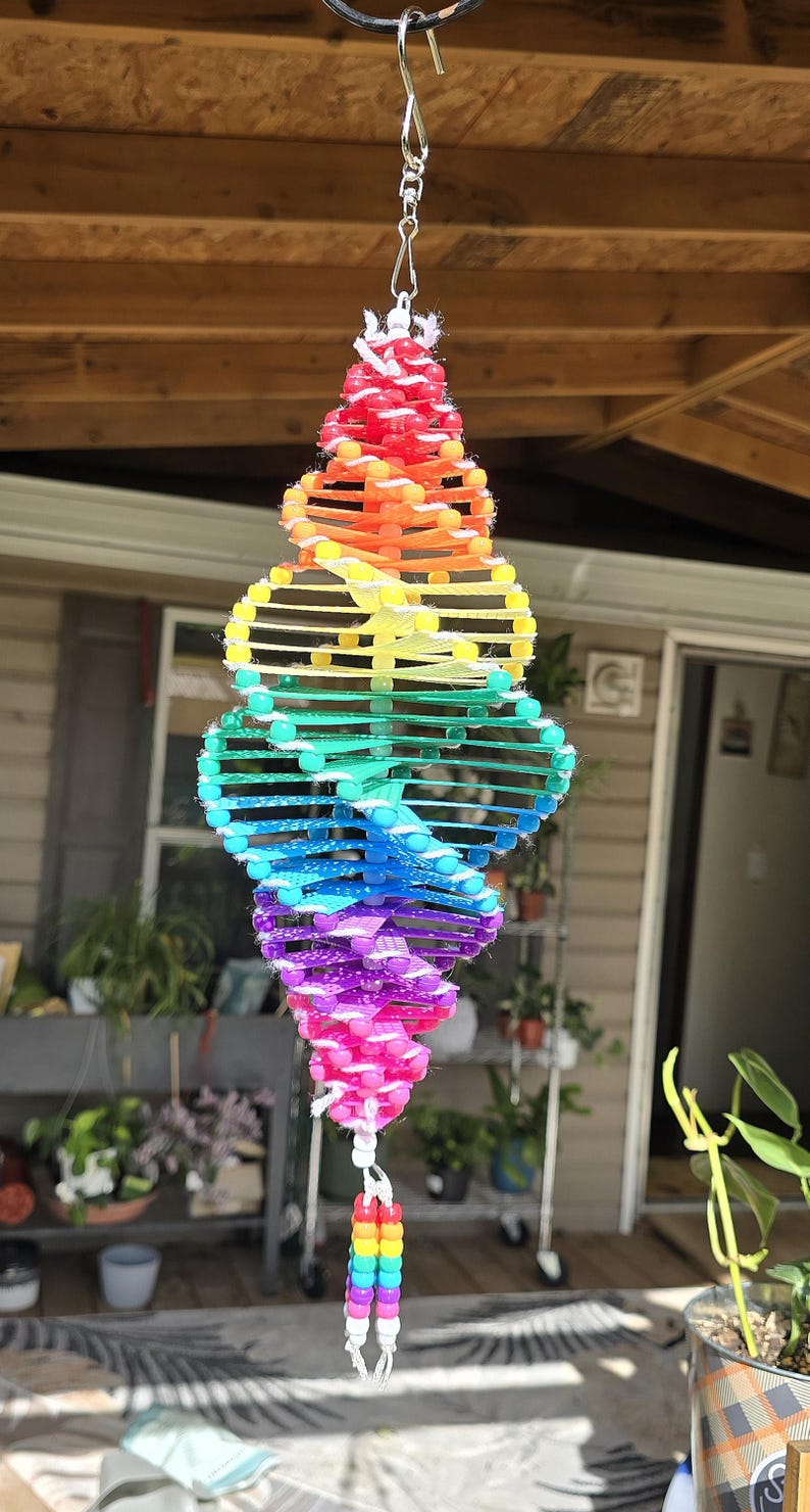 Layered Bright Rainbow Wind Spinner - Etsy