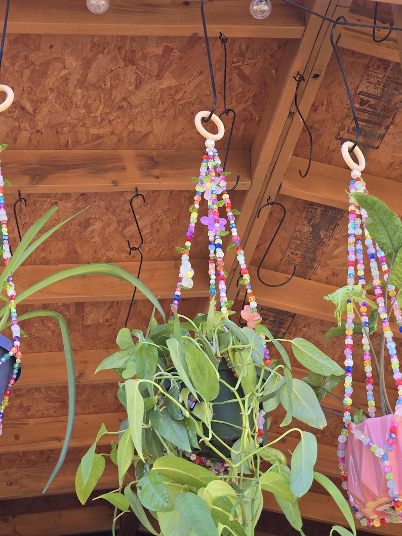 Handmade Beaded Plant Hangers - Propagation Hanger - Plant Decor- You ...