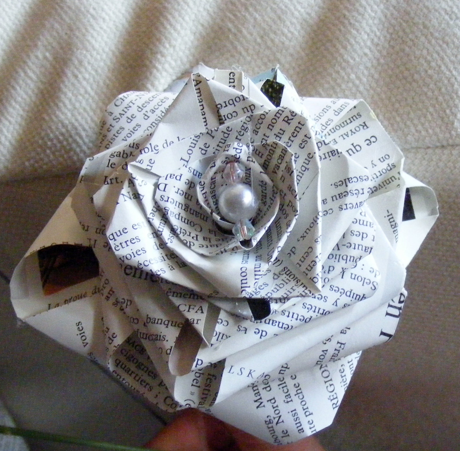 Paper Rose From Book Pages - Fully Customizable - Etsy