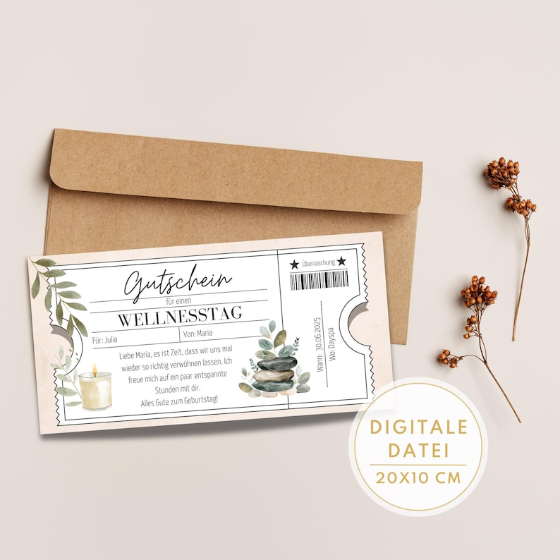 Gutschein Wellnesstag zum Verschenken, Spa Gutschein, Gutschein zum ...
