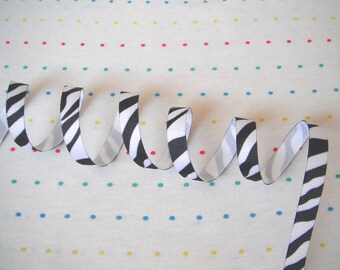 Zebra print ribbon | Etsy