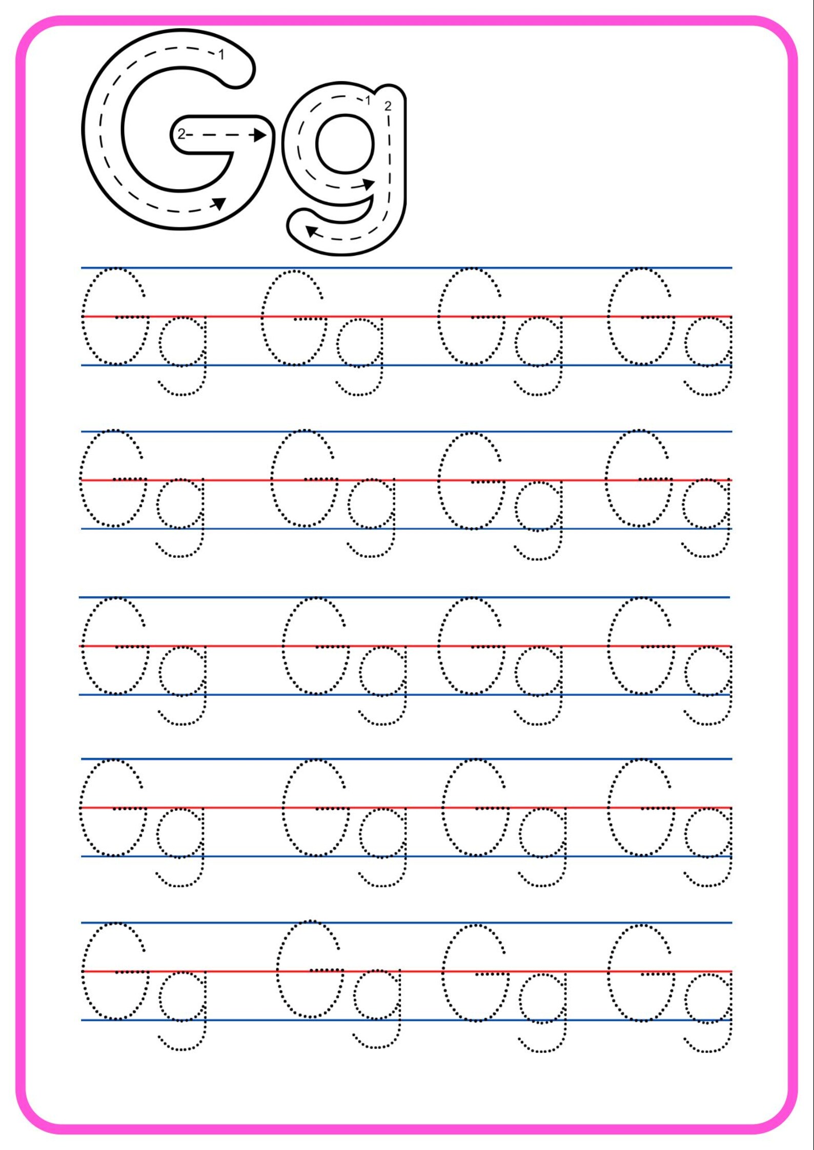 Printable Alphabet Learning Worksheets Fun & Engaging Handwriting ...