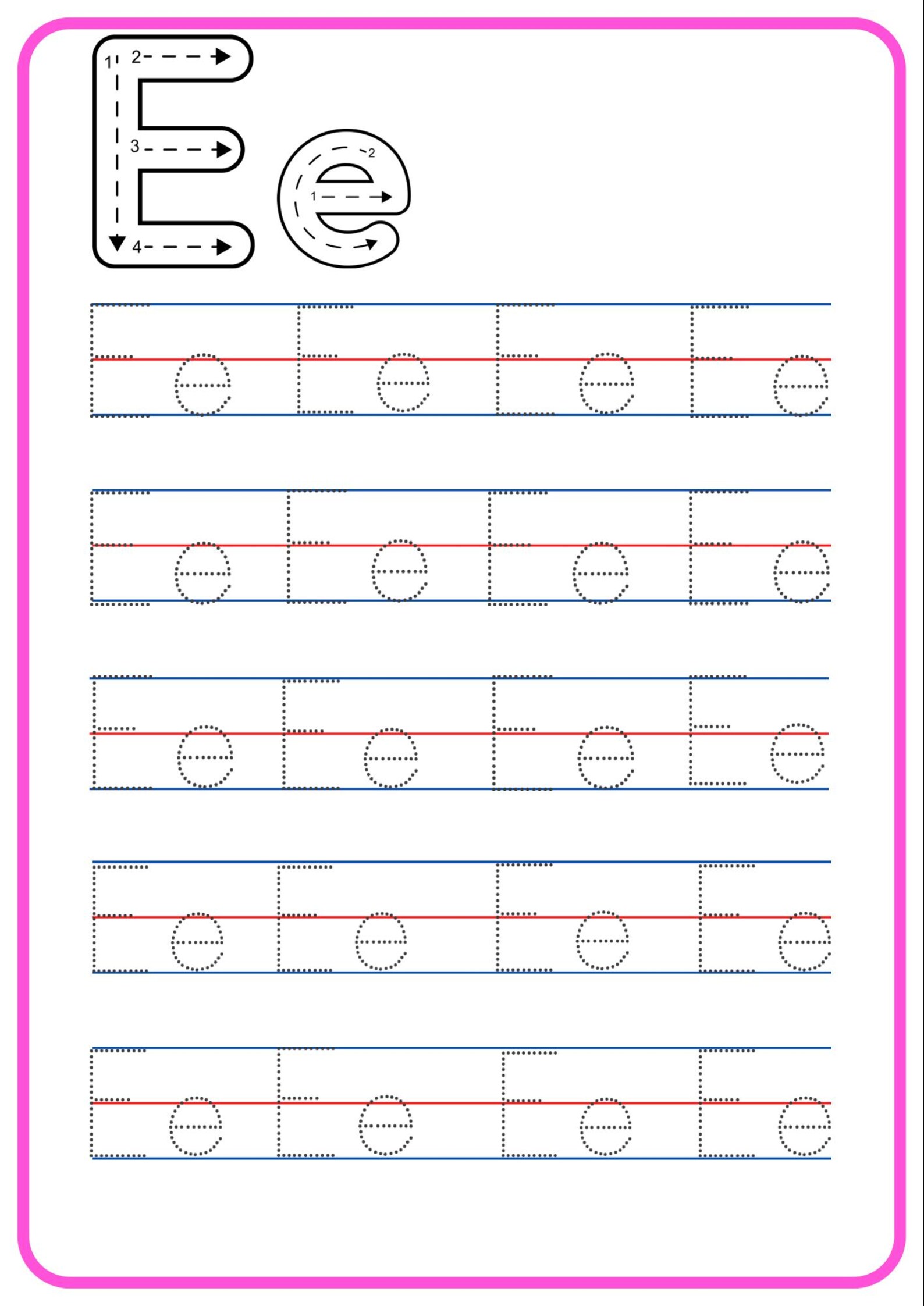 Printable Alphabet Learning Worksheets Fun & Engaging Handwriting ...