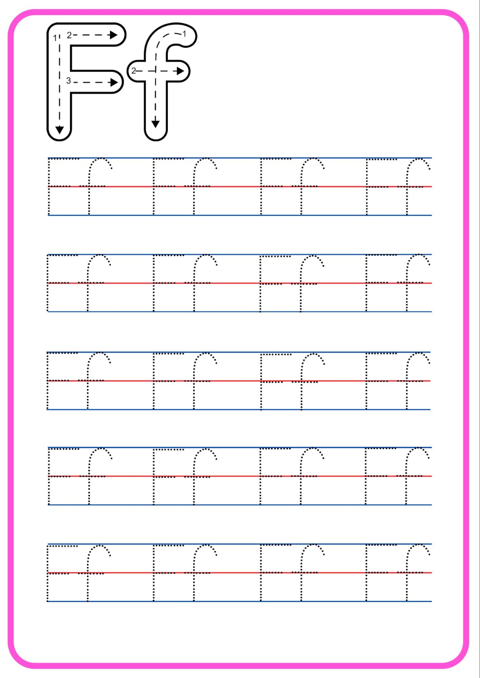 Printable Alphabet Learning Worksheets Fun & Engaging Handwriting ...
