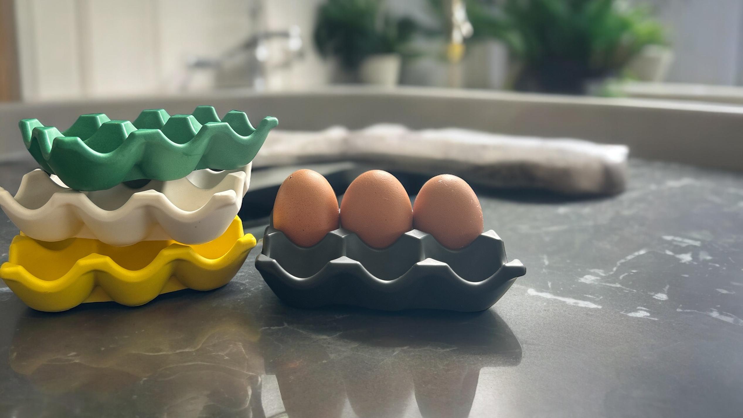 Egg Storage | Egg Rack | Kitchen Storage | Egg Tray | Egg Holder | Kitchen Decor | New Home Gift ...