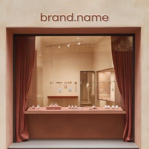 Jewelry Storefront Mockup, Facade Mockup, Salon Mockup, Elegant ...