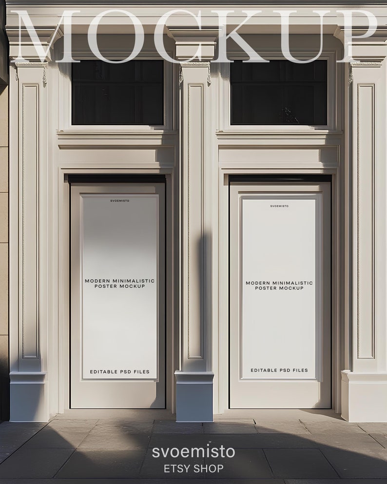 Storefront Mockup, Facade Mockup, Shop Mockup, Elegant Storefront ...