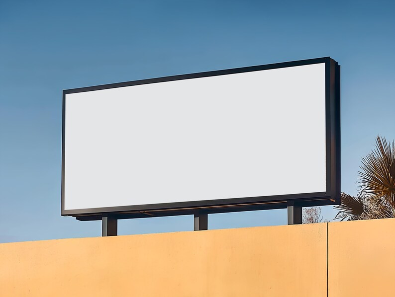 Billboard Ad Poster Mockup PSD Template for Billboard Display, Poster ...
