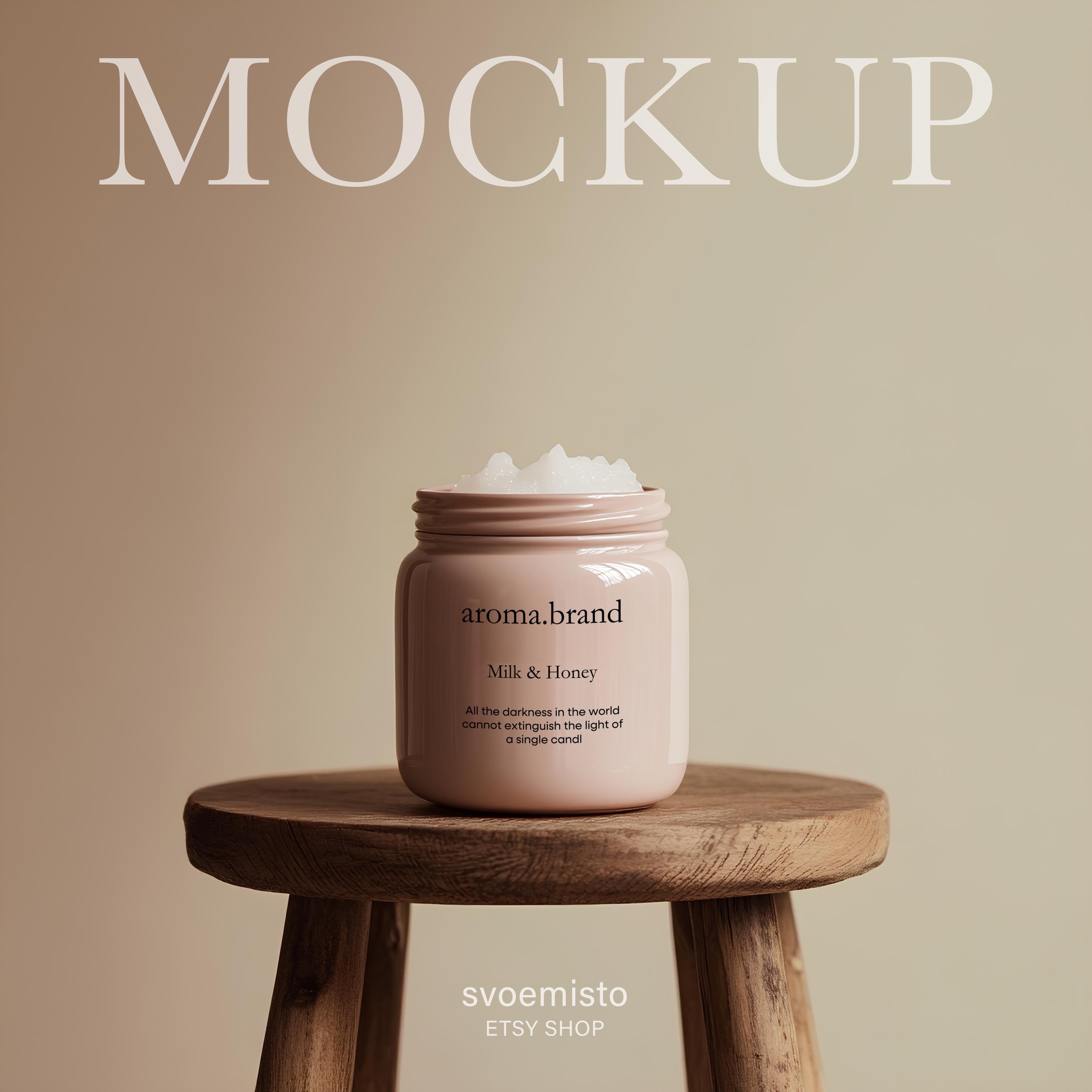 Cosmetic Cream Body Scrab Bottle Mockup, Modern & Elegant Skincare ...