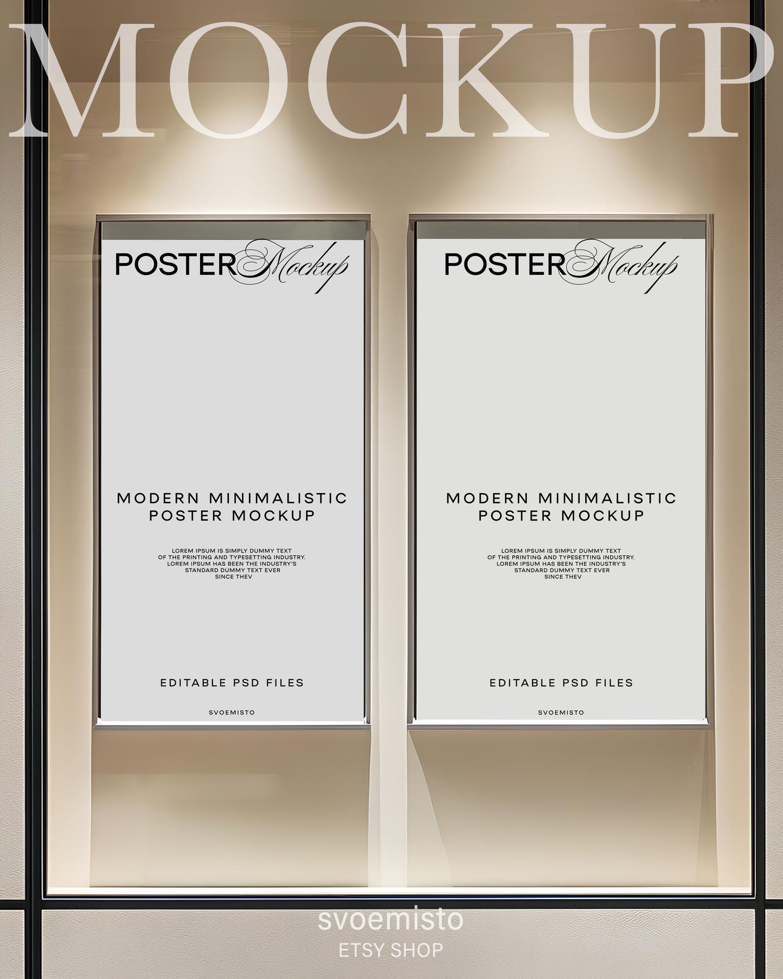 Billboard Poster Mockup – PSD Template for Billboard Display, Poster ...