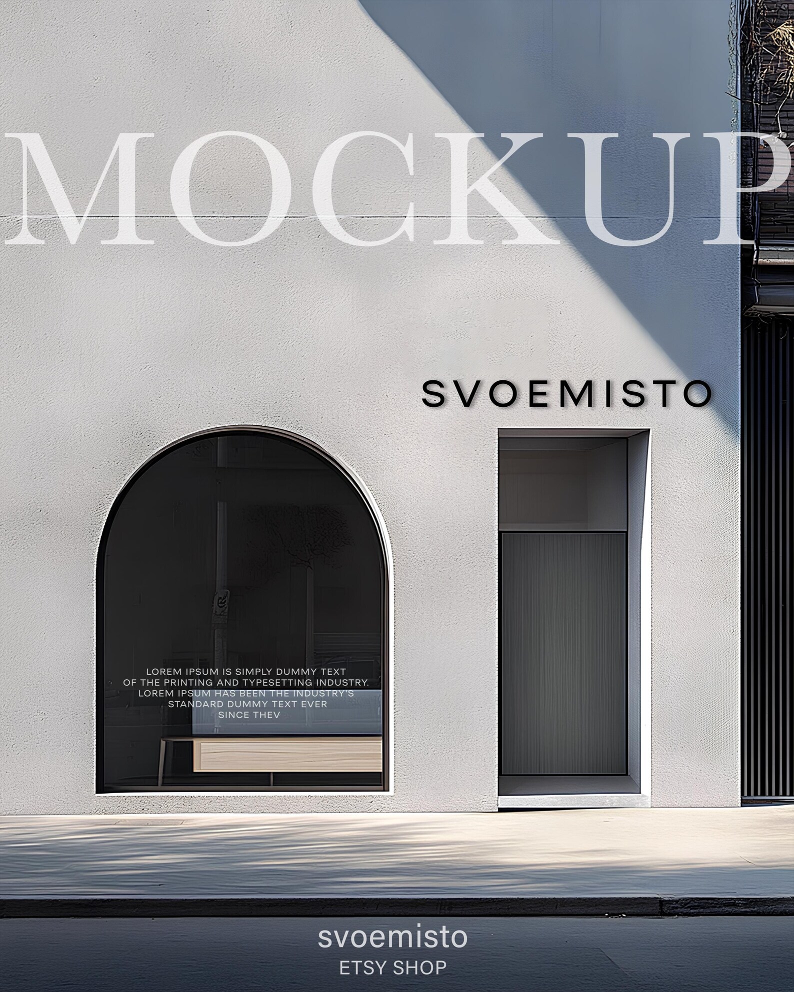 Storefront Aesthetic Mockup, Display Mockup, Facade Mockup, Logo Mockup ...