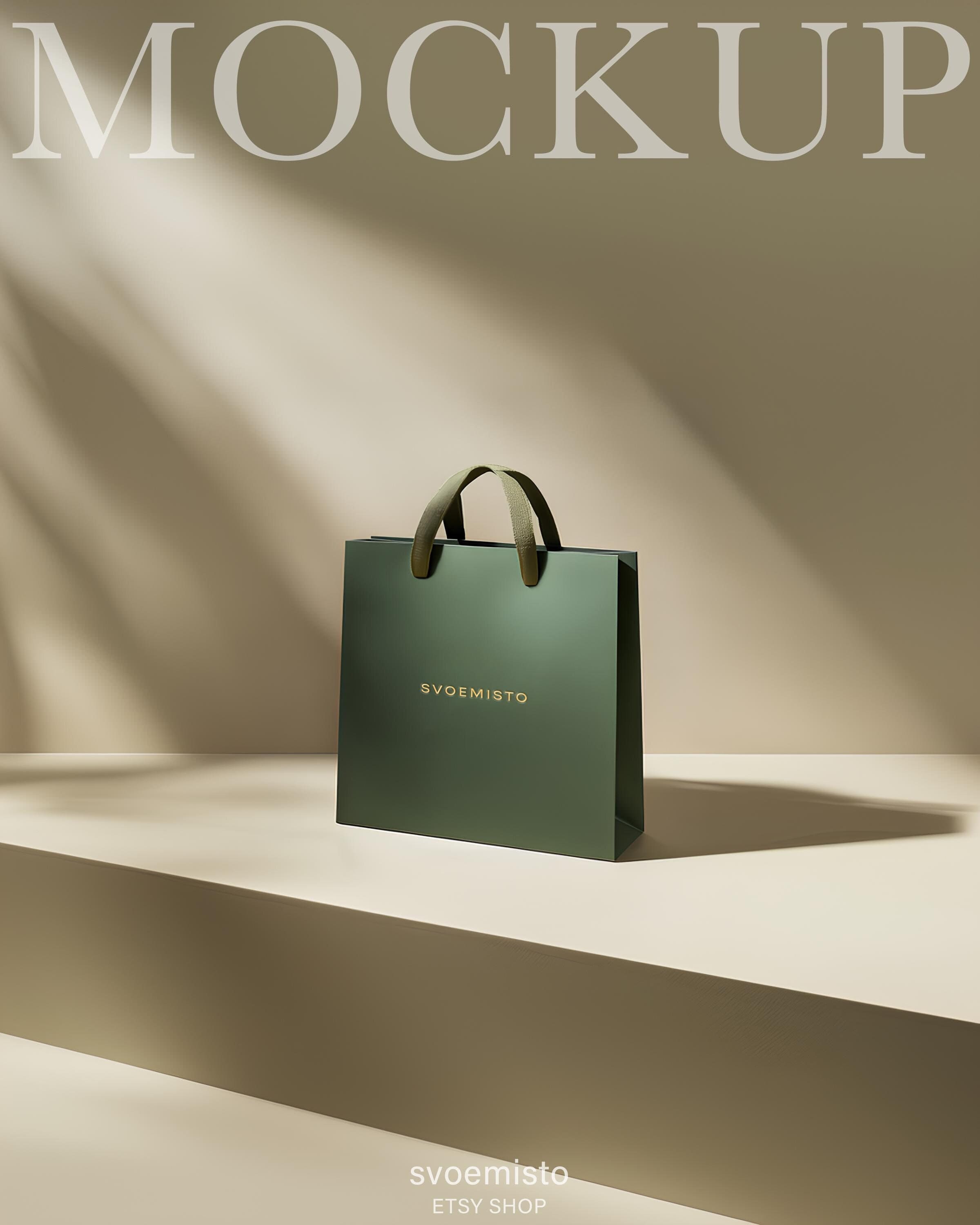 Paper Shopping Bag Mockup, Packaging Branding Mockup, Shop Bag Mockup ...