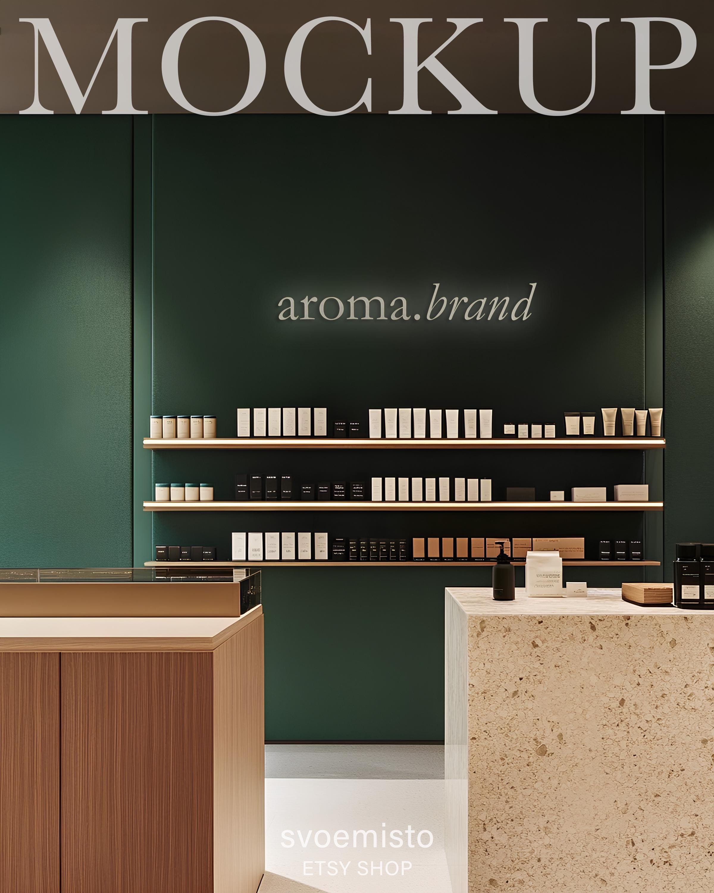 Storefront Mockup, Facade Mockup, Salon Mockup, Elegant Storefront ...