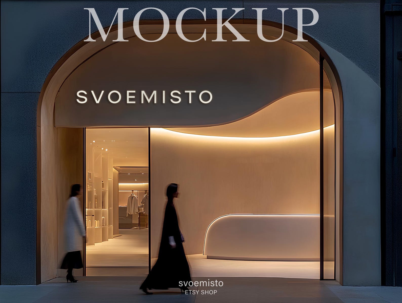 Salon Storefront Mockup, Facade Mockup, Salon Mockup, Elegant ...
