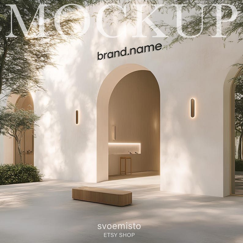 Salon Storefront Mockup, Facade Mockup, Salon Mockup, Elegant ...