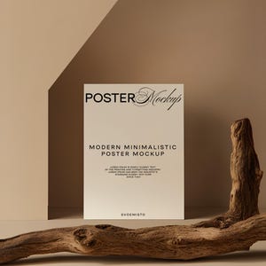 Vertical Poster Mockup – PSD Template for Display, Simple Poster ...