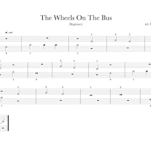 The Wheels on the Bus Including Quaver Version | Beginner Arrangement ...