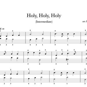 Holy Holy Holy Lord God Almighty Intermediate Christian Arrangement ...