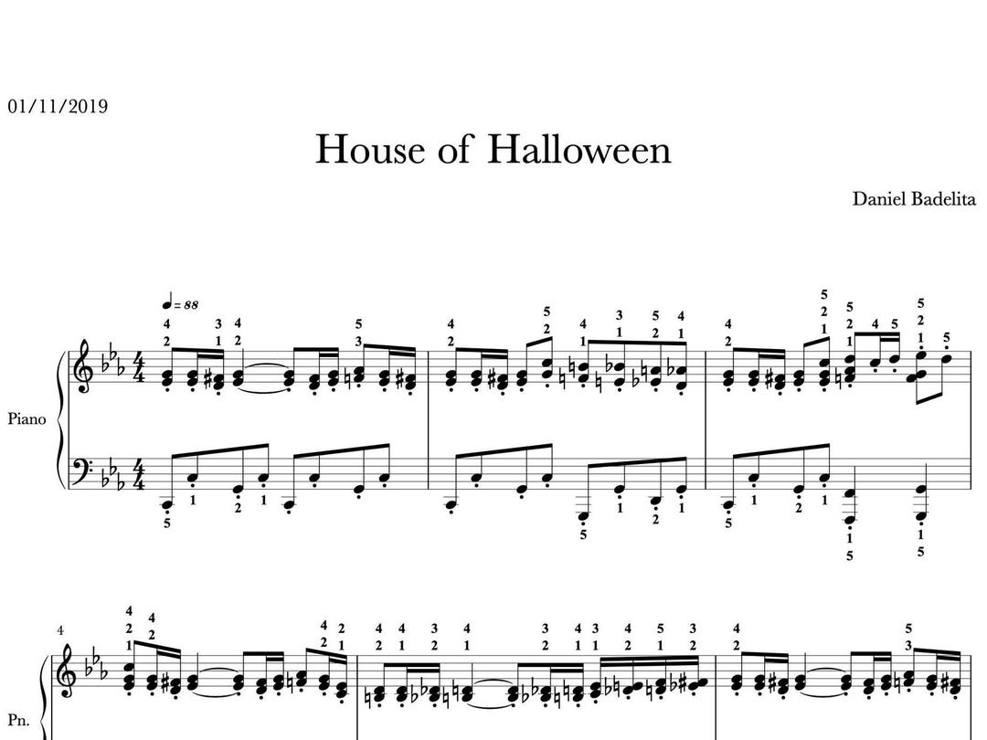 House of Halloween - Spooky Music Theme | Intermediate Composition ...