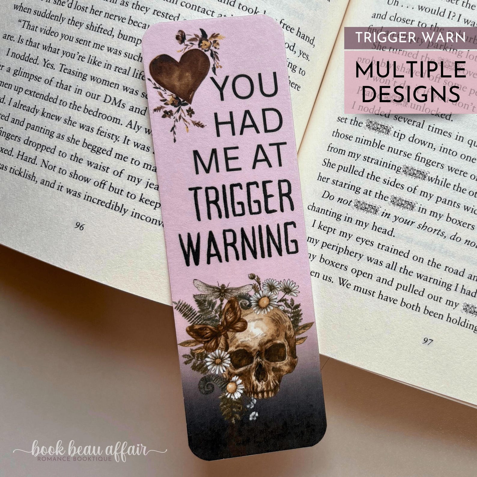 Spicy Romance Bookmarks: Laminated Book Lover Gift, Smut Reader - Etsy