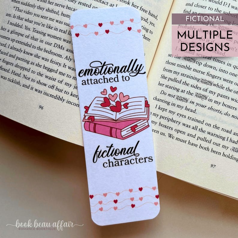 Spicy Romance Bookmarks: Laminated Book Lover Gift, Smut Reader - Etsy
