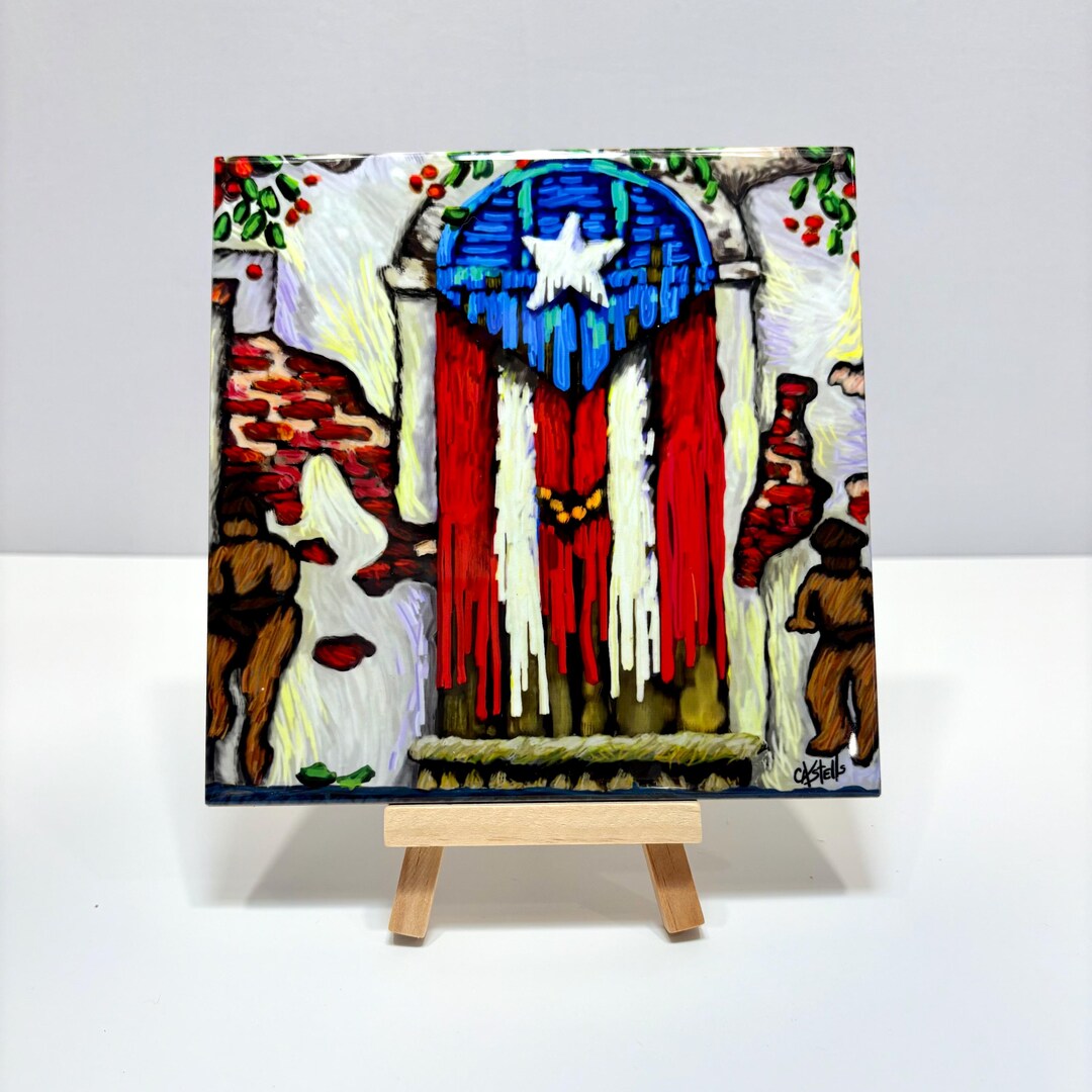 Old San Juan Puerto Rico Art–colorful Ceramic Tile Wall Decor by Susana ...