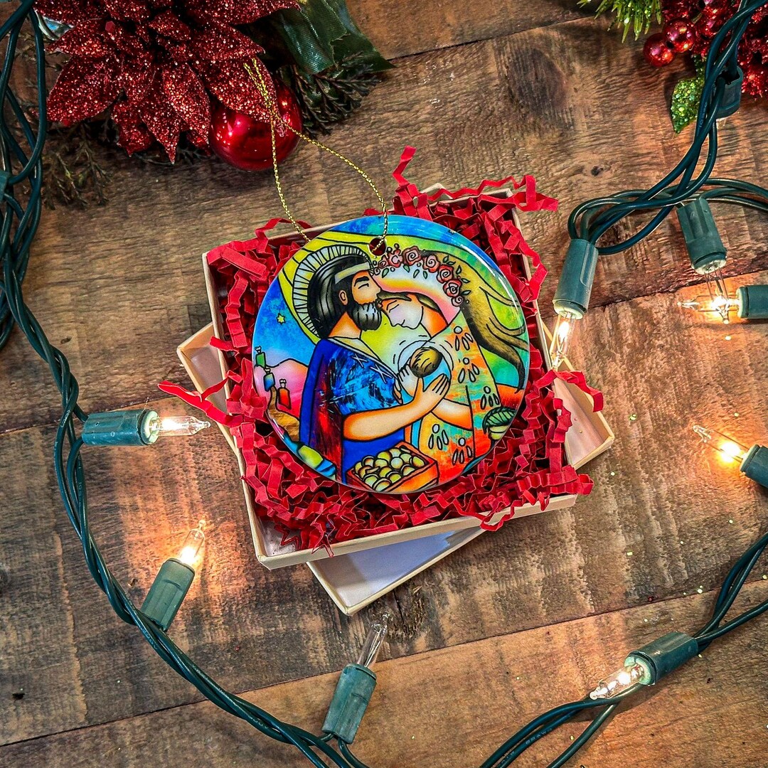 Jesus Maria Y Jose 2020 Handmade Colorful Ornament Ceramic Art Puerto ...