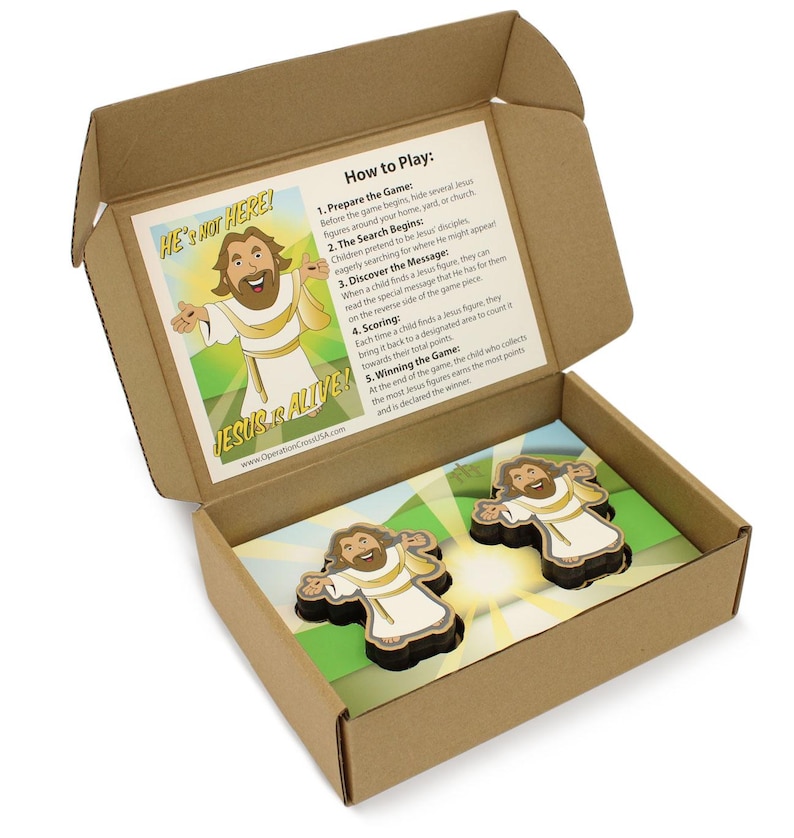 Finding Jesus Easter Game: Wooden Figures, Sunday School Activity - Etsy