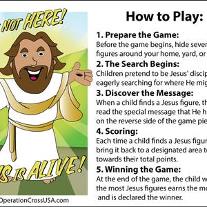 Finding Jesus Easter Game: Wooden Figures, Sunday School Activity - Etsy